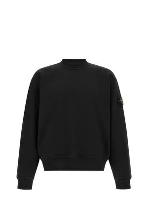 Stone Island Badge Sweatshirt - Black