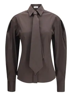 Brunello Cucinelli BRUNELLO CUCINELLI Stretch Cotton Shirt Brown