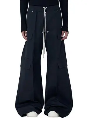 Rick Owens Wide-leg Cargo Trousers - Black