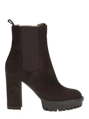 GIANVITO ROSSI Gianvito Rossi Women Barry Suede Ankle Boots Brown
