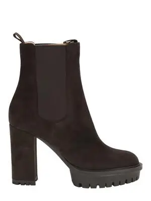GIANVITO ROSSI Barry Suede Ankle Boots - Brown