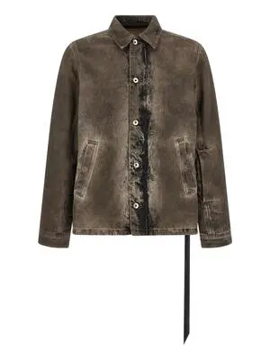 Rick Owens Brad Denim Jacket - Gray