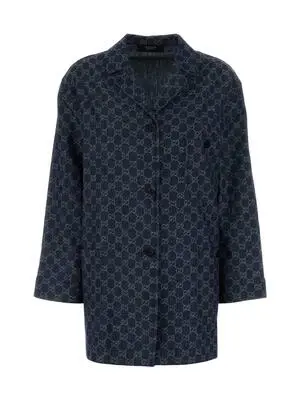 Gucci GUCCI GG Denim Blazer Multicolor