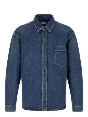 Saint Laurent Cassandre' Denim Shirt - Blue