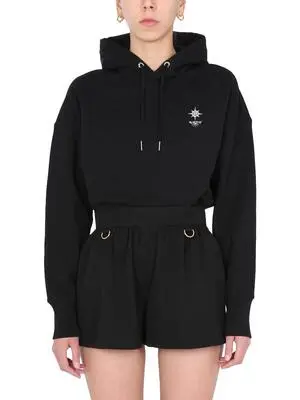 Givenchy Oversize Fit Hooded Sweatshirt - Black