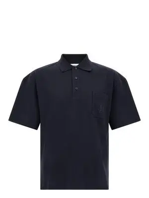 Saint Laurent Cassandre' Polo Shirt - Blue