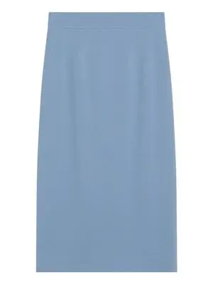 Dolce & Gabbana Light Stretch Cady Pencil Skirt - Blue