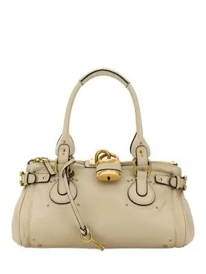 Chloé Sand Leather Paddington Shoulder Bag - Brown