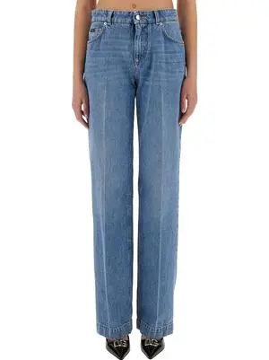 Dolce & Gabbana Loose Fit Denim Jeans - Blue