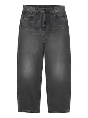 Carhartt Work In Progress Landon Pant Worn Bleached Denim Trousers - Black