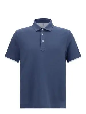 BRUNELLO CUCINELLI Brunello Cucinelli Men Short-Sleeve Cotton Polo Shirt