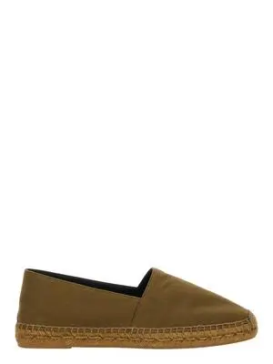 Saint Laurent Cotton Gabardine Espadrille - Brown