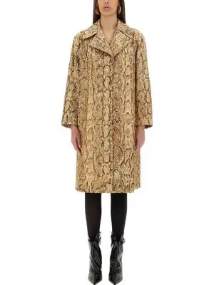 Dries Van Noten Long Coat With Sequins - Multicolor