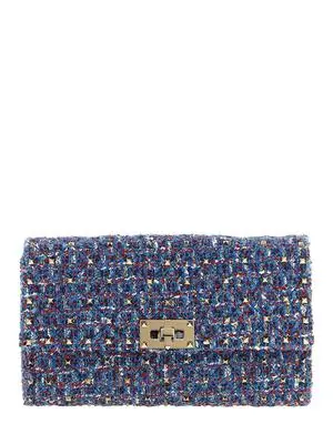 Valentino Garavani Rockstud Spike Shoulder Bag - Blue