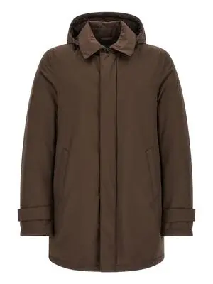 Herno Detachable Hood Parka - Brown