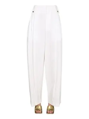 Bottega Veneta Wide Leg Trousers - Cream