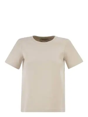 Max Mara S MAX MARA Scuba Jersey T-Shirt Multicolor
