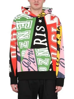Kenzo Graphic Flag Hoodie - Multicolor