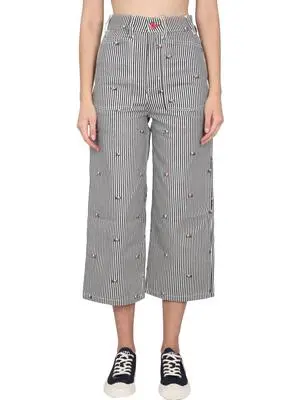 Kenzo Cropped Fit Jeans - Blue