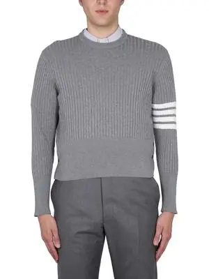 Thom Browne 4bar Stripe Jersey - Gray