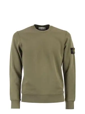 Stone Island Regular Fit Crew Neck Sweatshirt With Raglan Sleeves - Multicolor