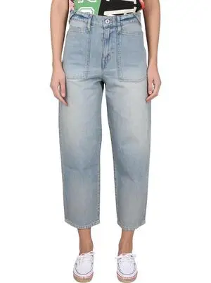 Kenzo Kenzo Women Carrot Fit Jeans Blue