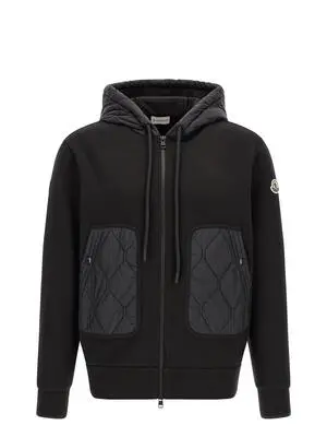 Moncler Hybrid Hoodie - Black