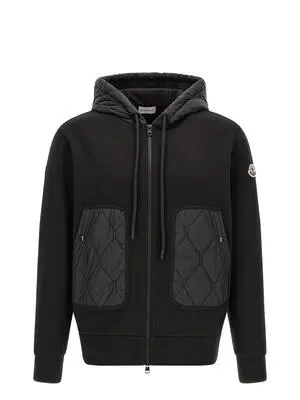 Moncler Hybrid Hoodie - Black