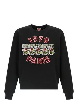Kenzo Wild Tiger Embroidered' Sweatshirt - Black