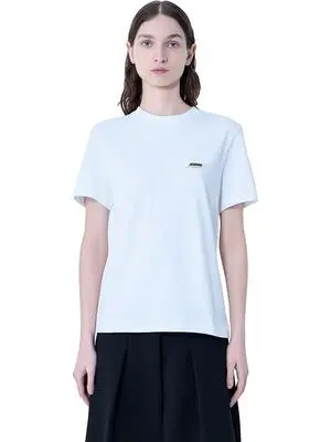 Jacquemus Cotton Jersey Logo T-shirt - White