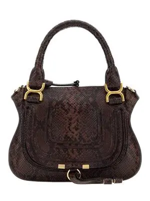 Chloé CHLOE Printed Leather Small Marcie Shoulder Bag Multicolor
