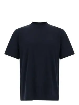 Brioni Logo Embroidery T-shirt - Blue