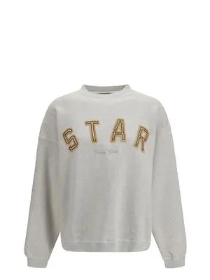 GOLDEN GOOSE Cotton Logo Sweatshirt - Gray