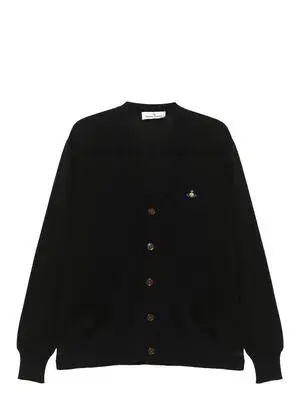 VIVIENNE WESTWOOD Organic Cotton Cardigan - Black