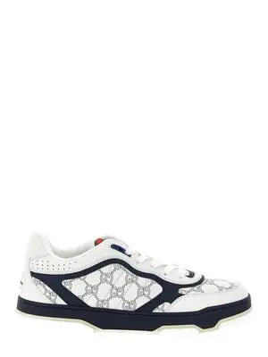 Gucci GUCCI Re-Web Leather Sneakers Blue