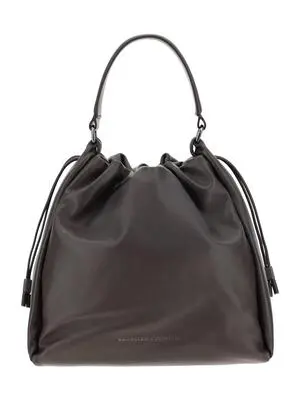 Brunello Cucinelli Leather Shoulder Bag - Brown