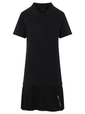 Balenciaga Layered Polo Mini Dress - Black