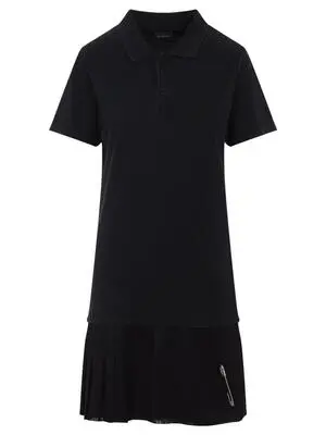 Balenciaga Layered Polo Mini Dress - Black