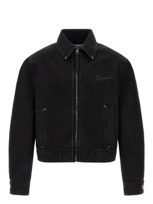 Jacquemus La Veste De-nîmes Canevas' Jacket - Black