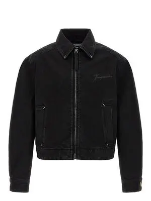 Jacquemus La Veste De-nîmes Canevas Jacket - Black