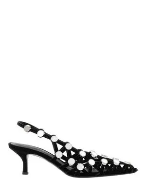 Attico THE ATTICO Grid Slingback Shoes Black