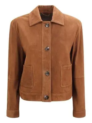 Max Mara Leather Jacket - Brown