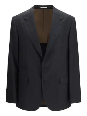Brunello Cucinelli BRUNELLO CUCINELLI Wool Houndstooth Tailored Jacket Black