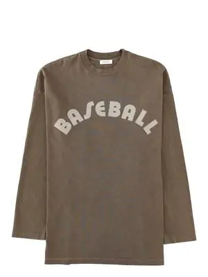 Fear Of God T-shirt A Manica Lunga Baseball - Brown
