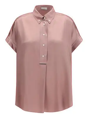 Brunello Cucinelli Silk Shirt - Pink