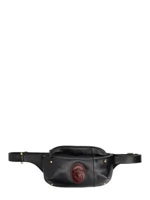 Versace Marsupio Small In Pelle Con Medusa - Black