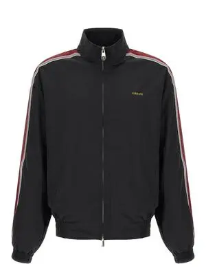Versace Craquelé-effect Blouson - Black