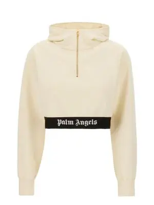 Palm Angels Cropped Zip-up Hoodie - Multicolor