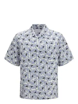 Prada Cotton Shirt With Floral Print - Multicolor