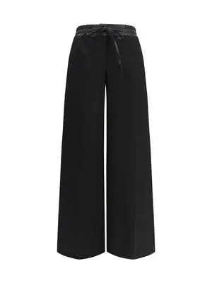 Alaïa Tailored Virgin Wool Pants - Black
